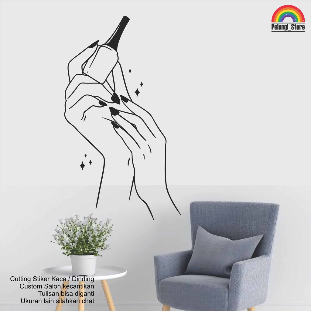 Jual Wall Sticker Stiker Dinding Cutting Beauty Care Salon Kecantikan ...