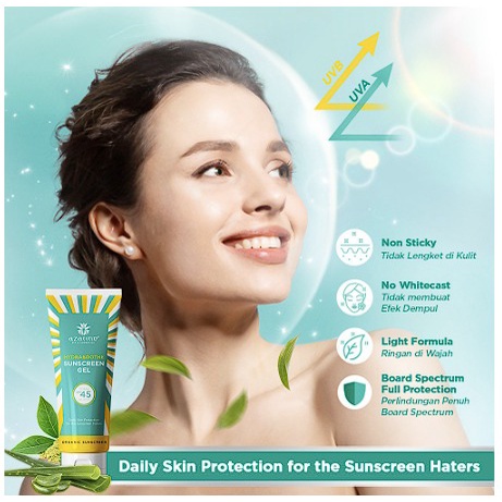 Jual AZARINE HYDRASOOTHE SUNSCREEN GEL SPF 45 PA++++ Sunscreen ...