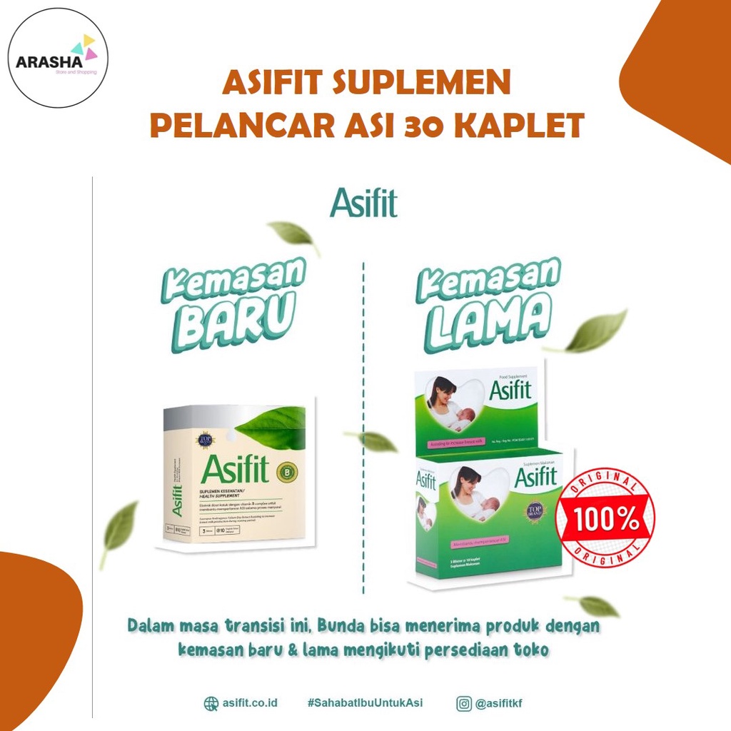 Jual ASIFIT SUPLEMEN PELANCAR ASI 30 KAPLET (1BOX) - Booster ASI - Dari ...