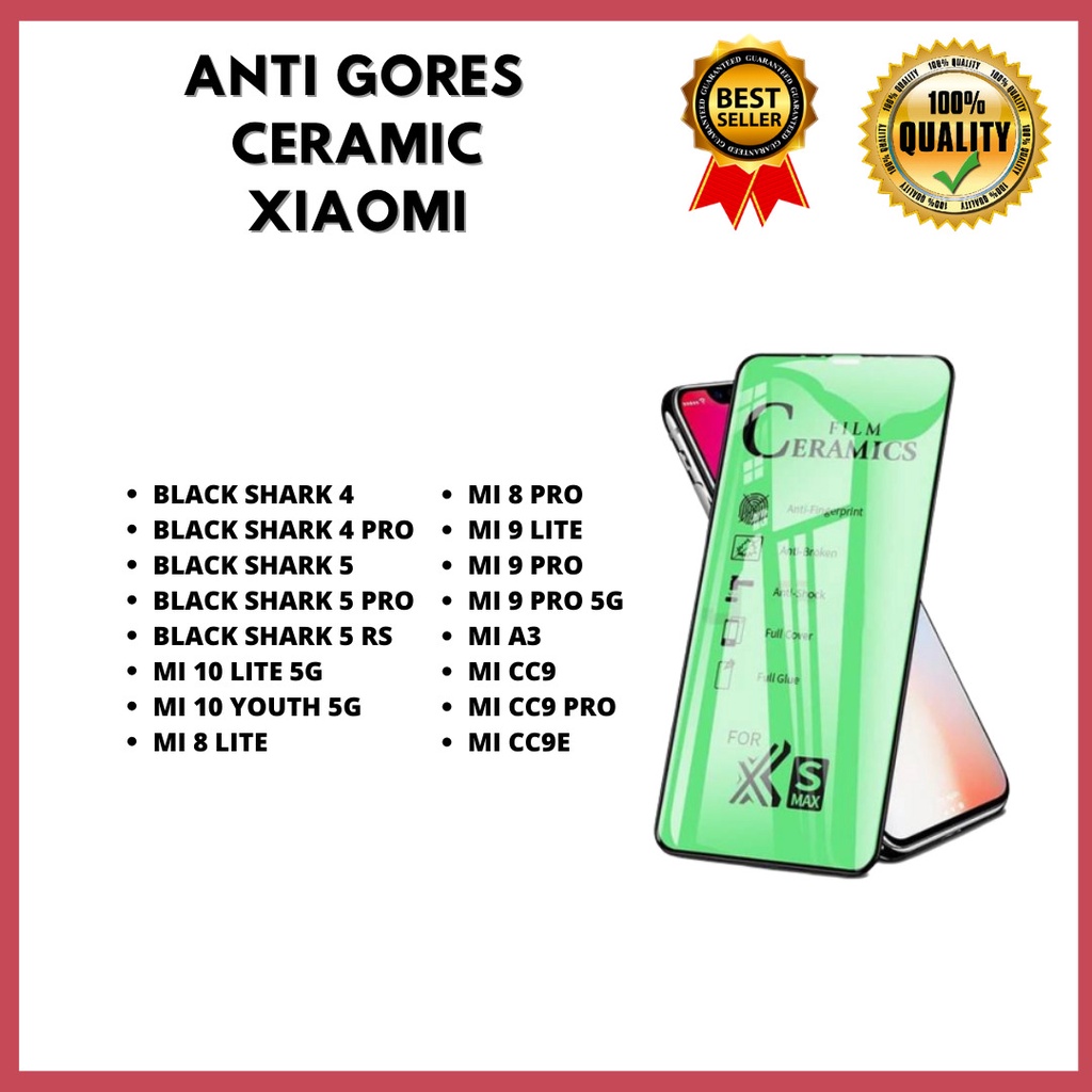 Jual TEMPERED GLASS CERAMIC BLACK SHARK 4-BLACK SHARK 4 PRO-BLACK SHARK ...