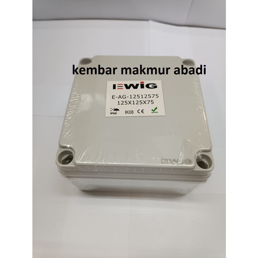 Jual DURADUS 125×125×75mm/JUNCTION BOX 125X125X75 ABS EWIG Polos IP66 ...