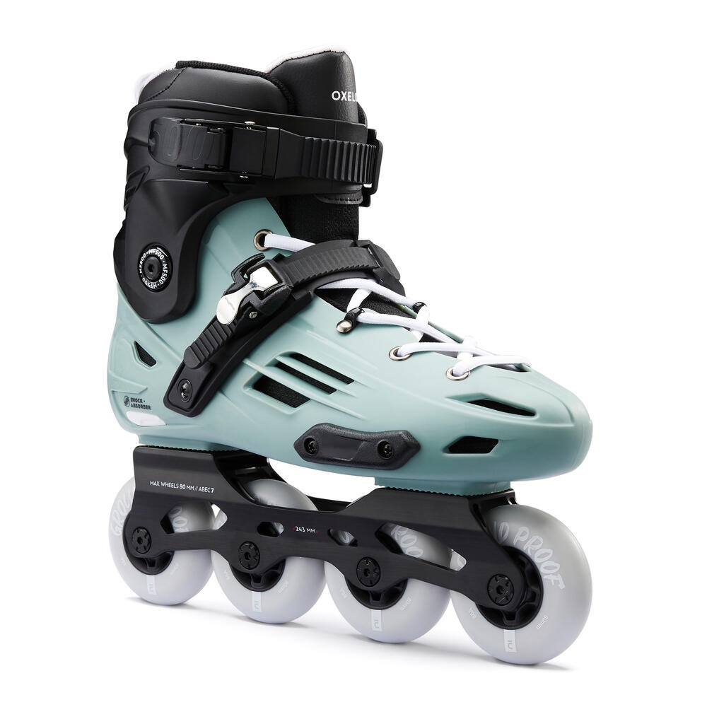 Jual Decathlon OXELO Inline Skates Freeride MF500 - Khaki - 8738741 ...