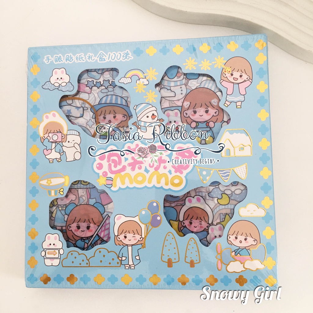 Jual Viral Sticker Big Pack Botol Korea Aesthetic Lucu [100pc]/ Stiker ...