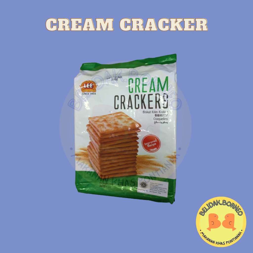 Jual Cream Crackers Biskuit Krim Kraker Malaysia Cap Lee 340 gr ...