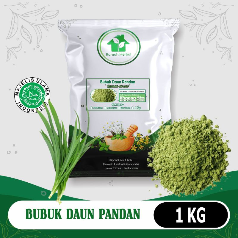 Jual Bubuk daun pandan murni kemasan 1kg | Shopee Indonesia