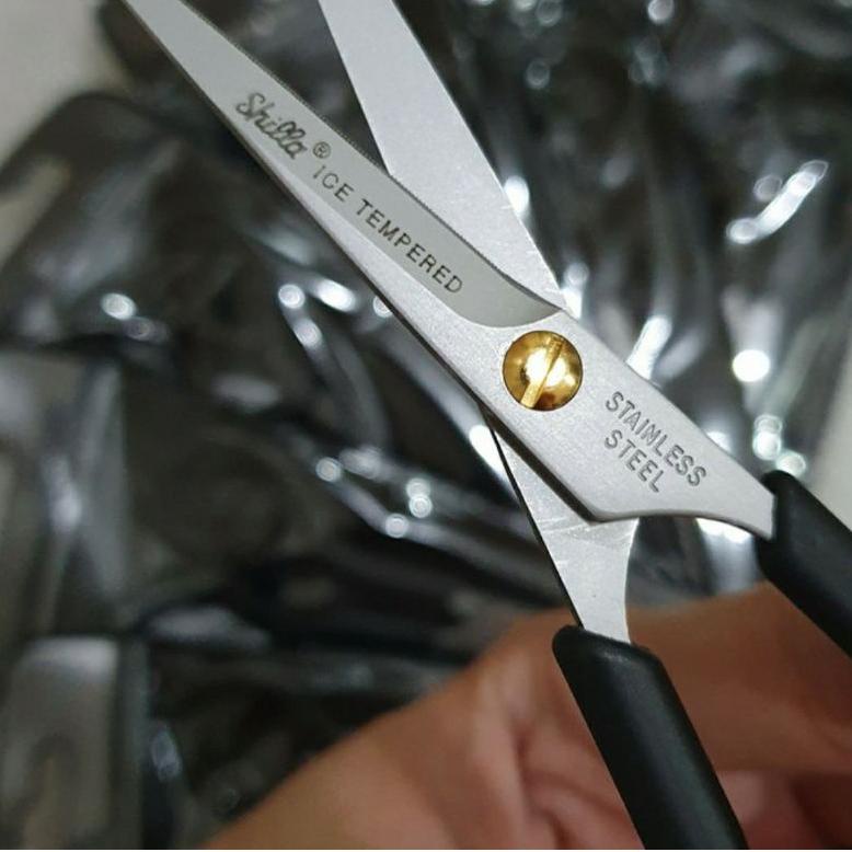 Jual COD Gunting potong rambut barber SHILLA ice tempered stainless ...