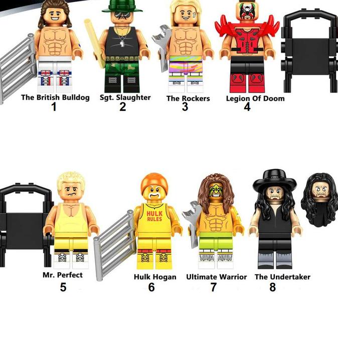 Jual :=:=:=:=] WWF Wrestler Road Warrior Hulk Hogan Rocker Undertaker ...