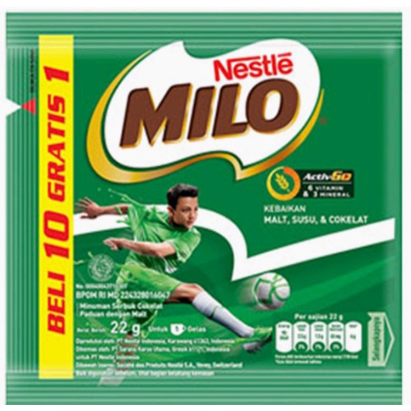 Jual MINUMAN SERBUK COKELAT INSTAN MILO BY NESTLE 22g SUSU SACHET SUSU ...