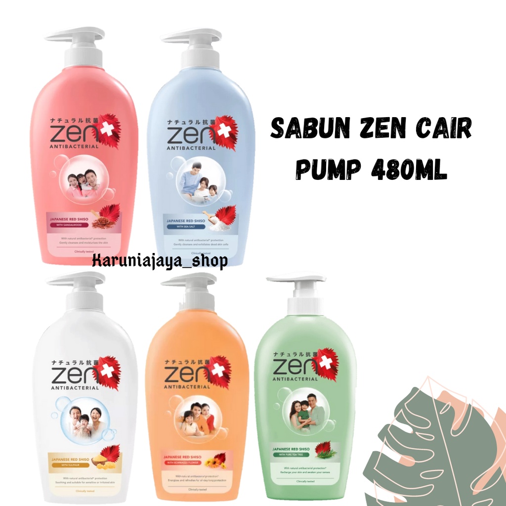 Jual ZEN PUMP SABUN ZEN CAIR KEMASAN PUMP 480ML | Shopee Indonesia