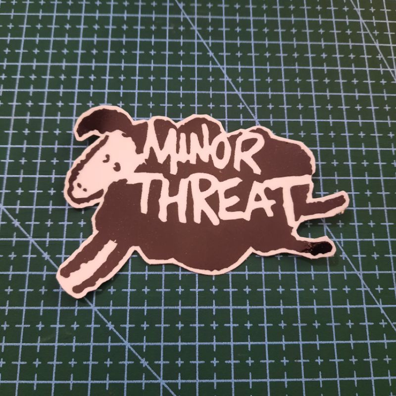 Jual MINOR THREAT : Sticker Band HARDCORE : MINOR THREAT (BOOTLEG ...