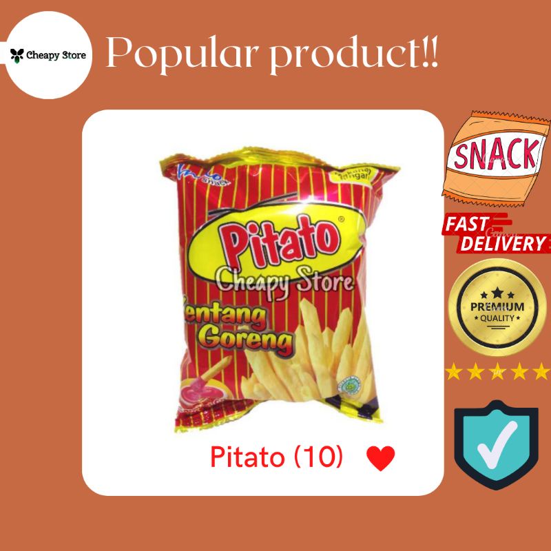 Jual Pitato kentang goreng isi 10pcs jadul | Shopee Indonesia