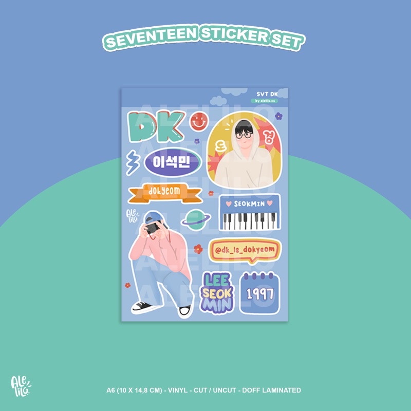Jual SEVENTEEN STICKER SET (NEW DESIGN) | Shopee Indonesia