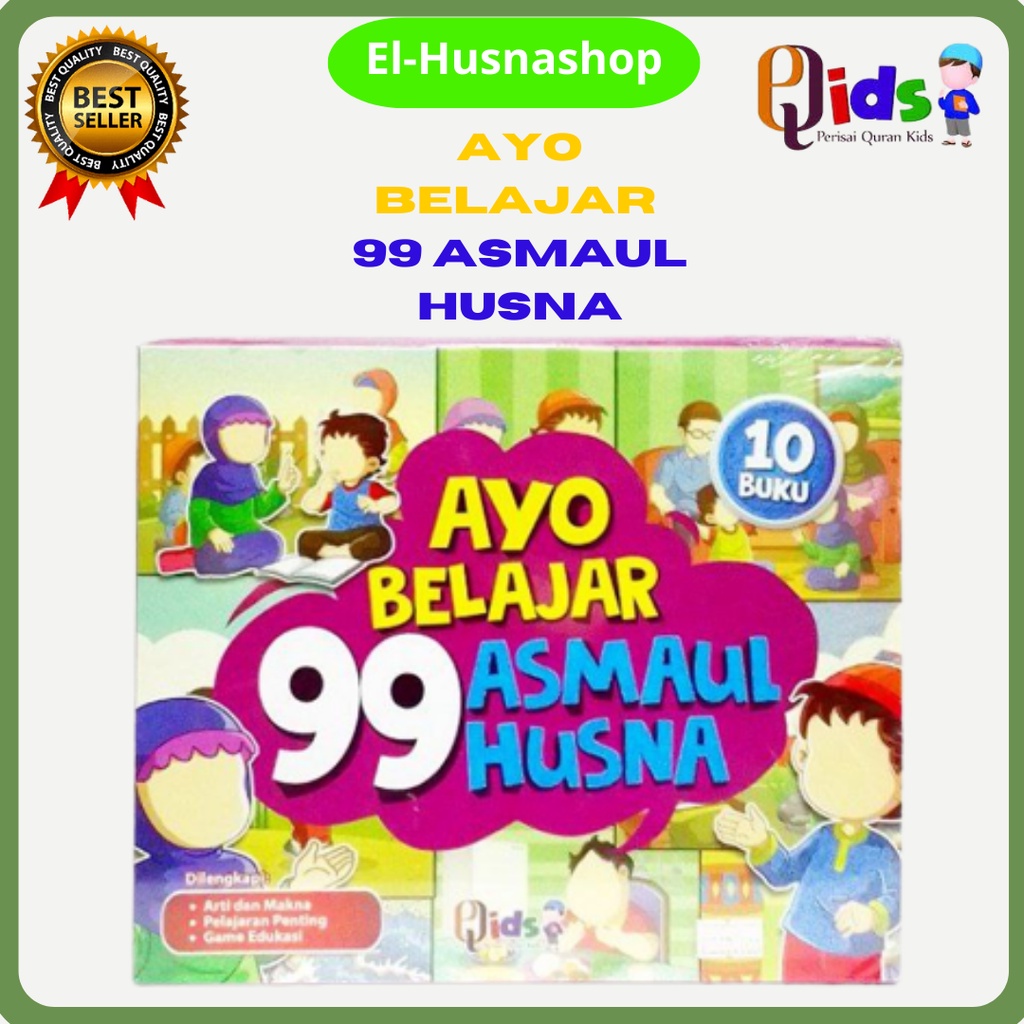 Jual Ayo Belajar 99 Asmaul Husna Paket Buku Anak Isi 1-10 Jilid Buku ...