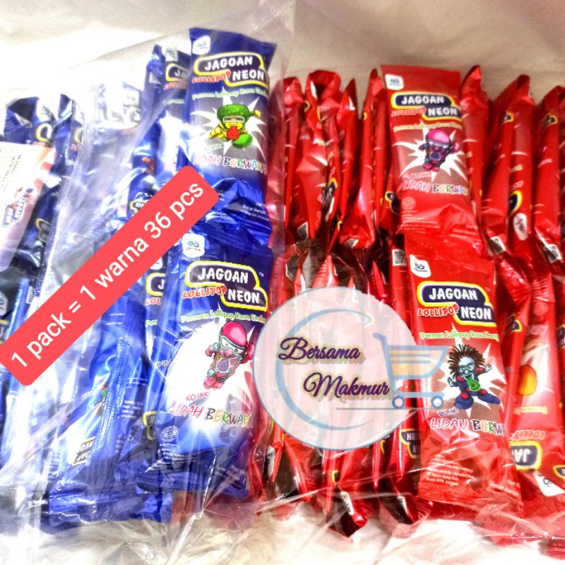 Jual Jagoan Neon Lollipop (1 pack isi 36 pcs) | Shopee Indonesia