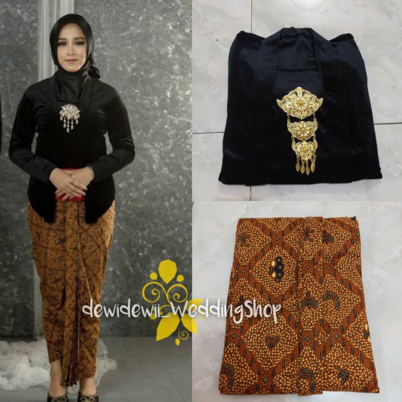 Jual [1 Set] Kebaya + Jarik Instan / Motif Sido Mukti, Kebaya Kutubaru ...