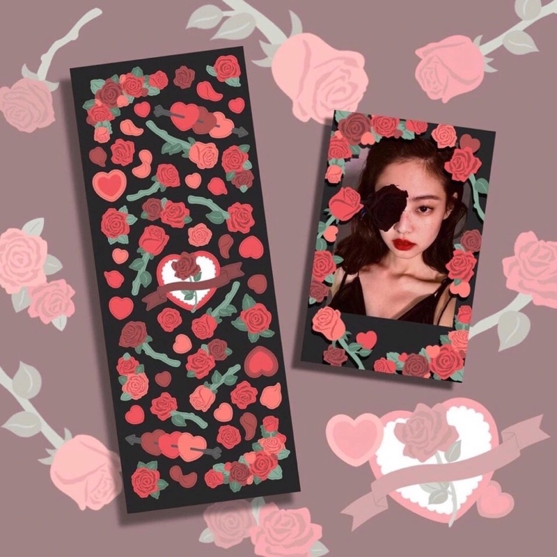 Jual [kstuffind] Stiker Glitter Rose Hologram Warna Warni Holo Sticker ...