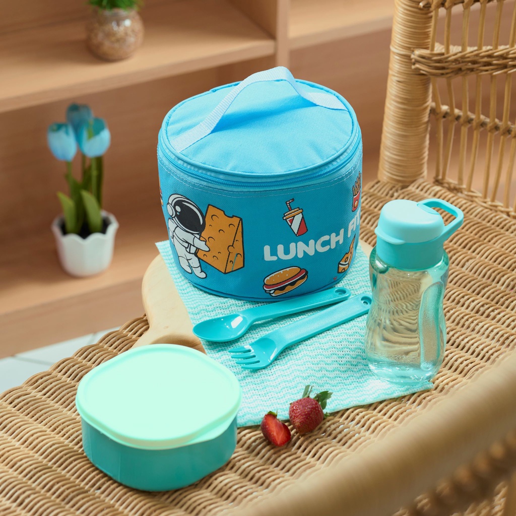 Jual Lunchbox Set Kit Astronot / Kotak Makan Anak Astronot / Kotak Bekal Set | Shopee Indonesia