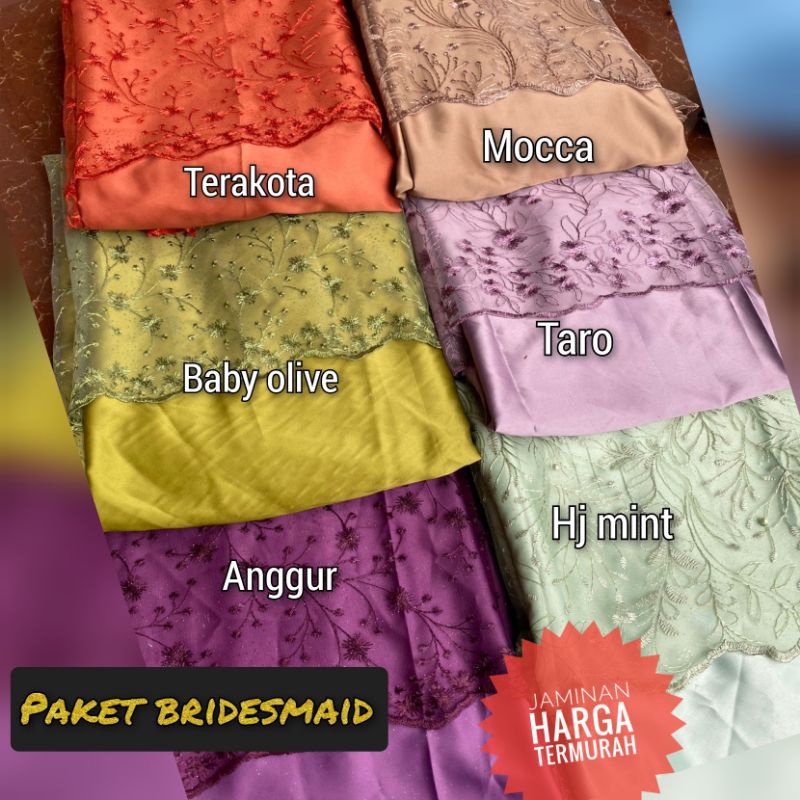 Jual SUPER MURAH, PAKET BRIDESMAID. //PAKET KEBAYA /SERAGAM KAWINAN ...