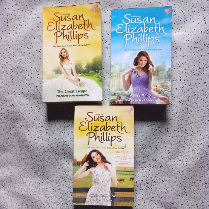 Jual Buku Paket 3 Novel Karya SUSAN ELIZABETH PHILLIPS THE GREAT ESCAPE ...