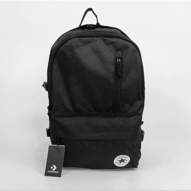 Jual TAS CONVERSE RANSEL LOGO BUNDAR BLACK/TAS/TAS SEKOLAH/TAS RANSEL ...