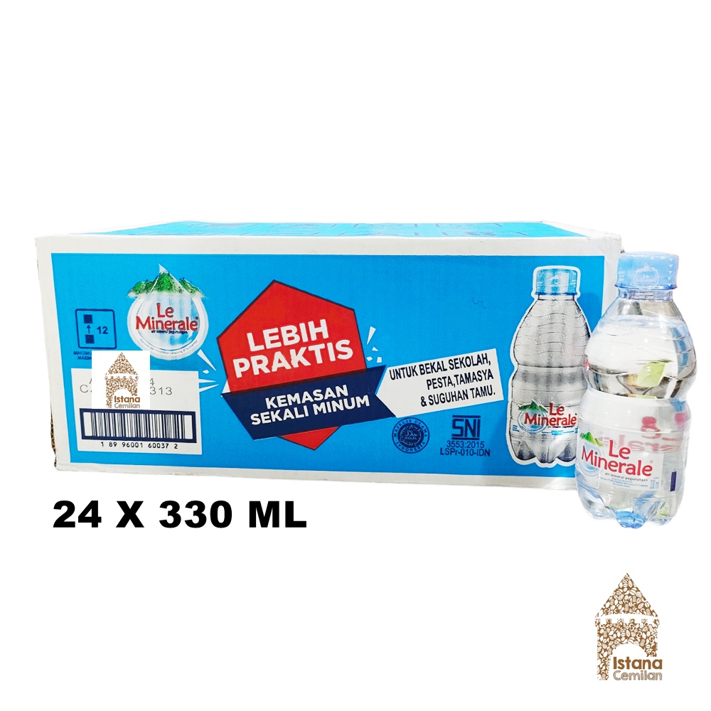 Jual Le Minerale Air Mineral Botol 330 ML DUS (isi 24 pcs) | Shopee Indonesia
