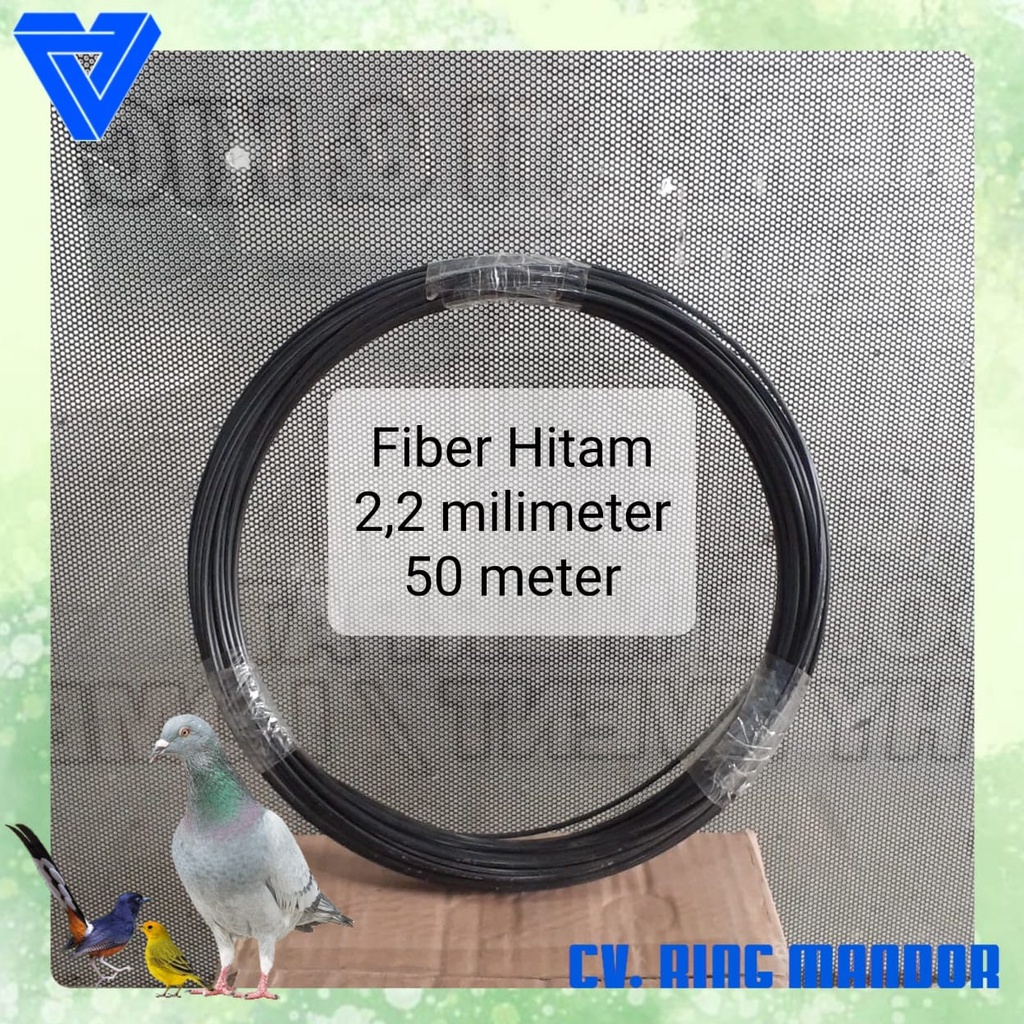 Jual RUJI FIBER HITAM 2,2 MILIMETER NON KULIT RUJI SANGKAR RUJI KANDANG ...