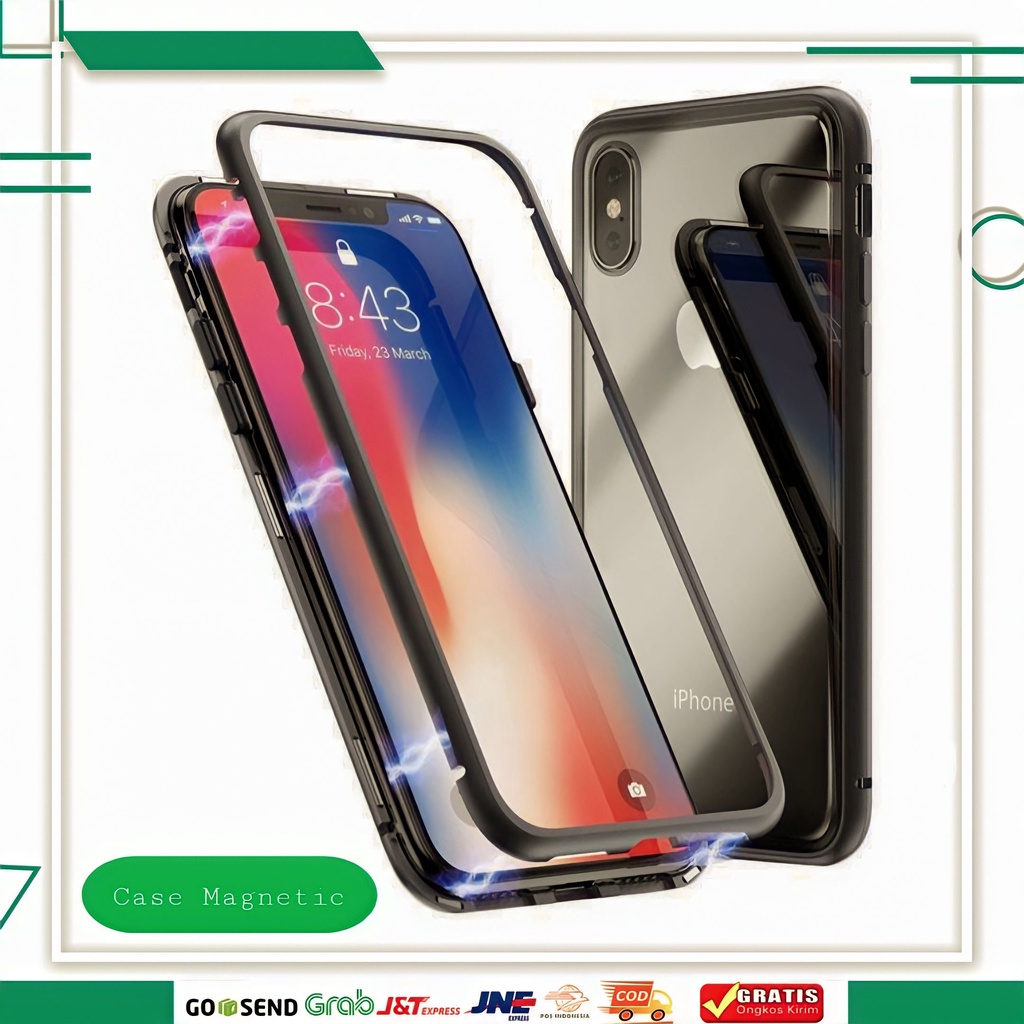 Jual Case Magnetic/ Magnet Oppo A5/A9 2020/ A3S/ F9 Casing Kaca Magnet | Shopee Indonesia