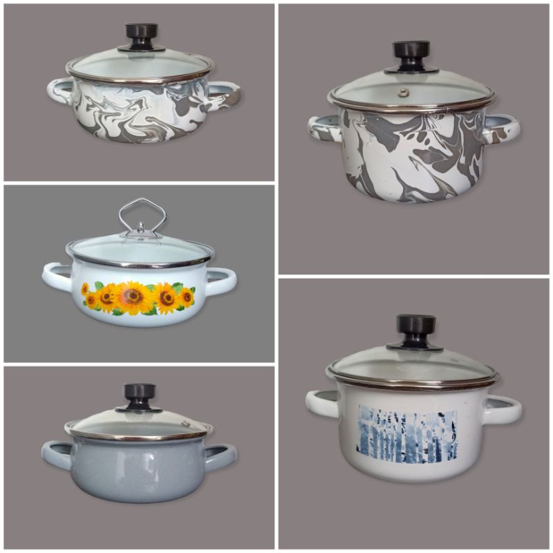 Jual Panci blirik Kecil Imut 16 cm enamel Panci lucu panci ayam jago ...