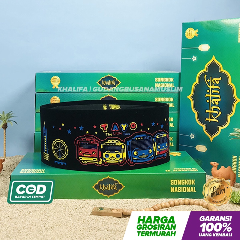Jual BEST SELLER! Peci Hitam Anak LED & Tanpa LED - Karakter Kartun ...