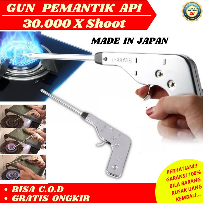 Jual Gun Pemantik Gas / Pistol Pancingan Pemantik Bunga Api Magnetik ...