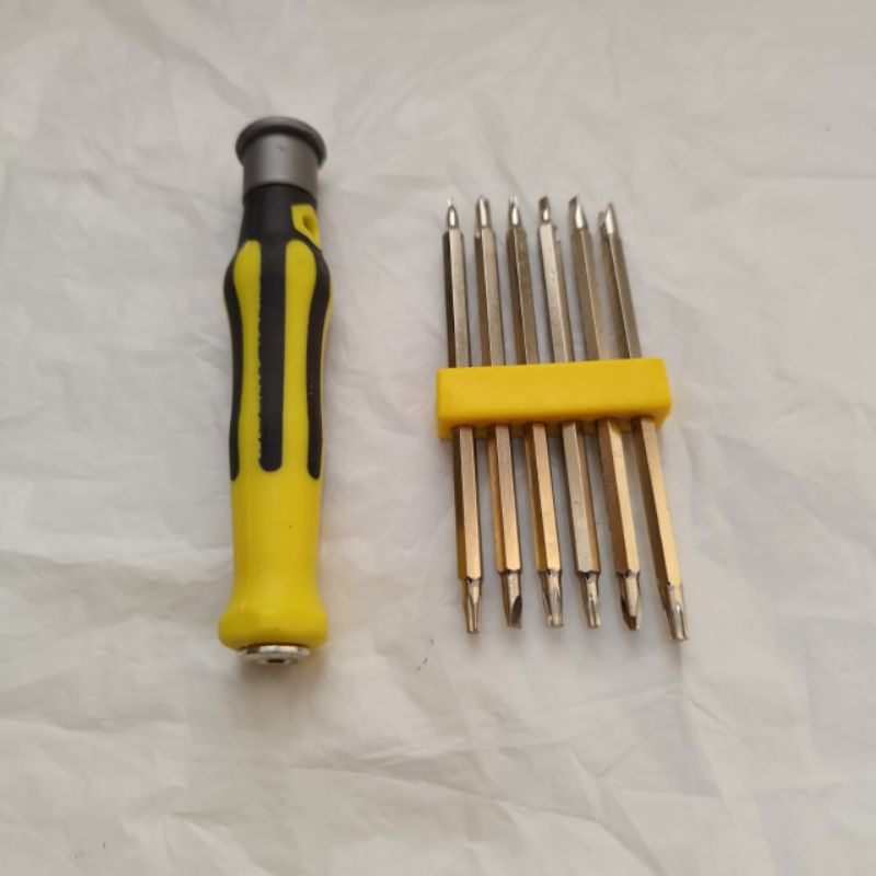 Jual [PUSAT] OBENG 12 in 1 bolak balik 12 mata plus minus bintang hex ...