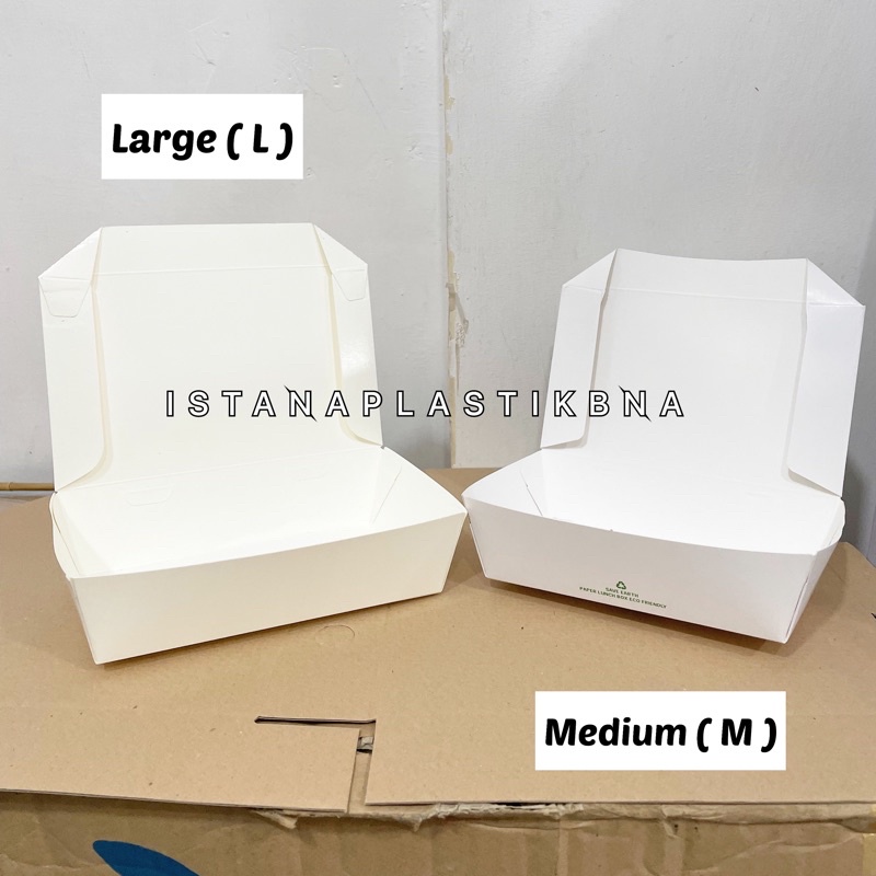 Jual Lunchbox Makanan Putih (25pcs) | Shopee Indonesia