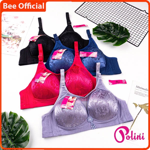 Jual BEE - Bra Bh Wanita Jumbo Tanpa Kawat Bh Wanita Kait 3 Pakain ...