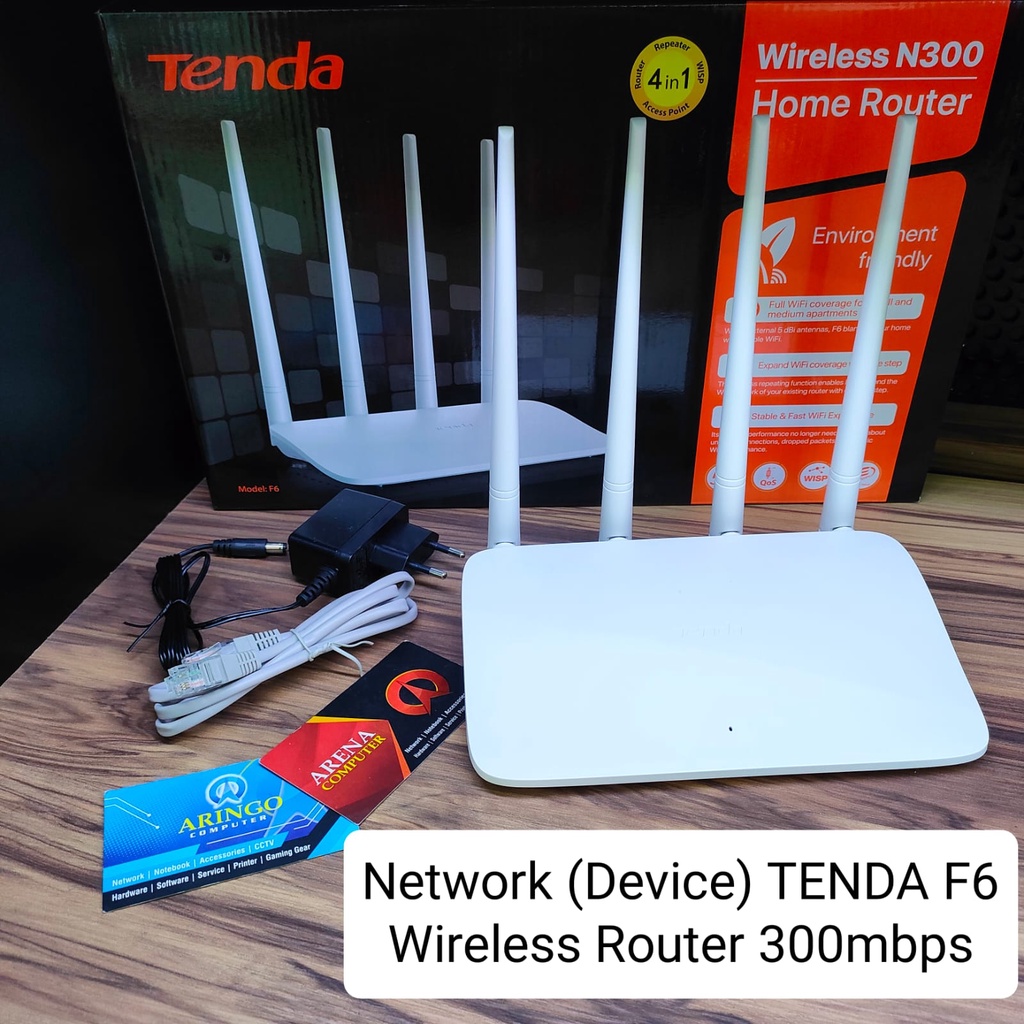 Jual Network (Device) TENDA F6 Wireless Router 300mbps | Shopee Indonesia
