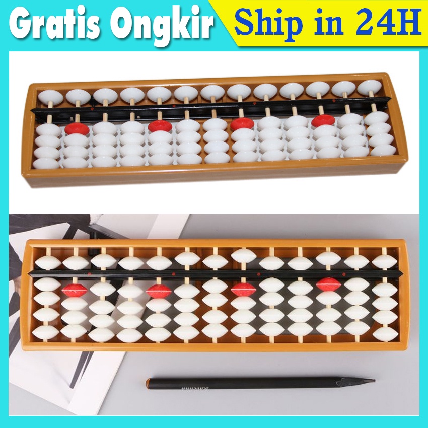 Jual Sempoa Aritmatika Soroban 13 Digit Gaya Jepang Untuk Alat Belajar ...