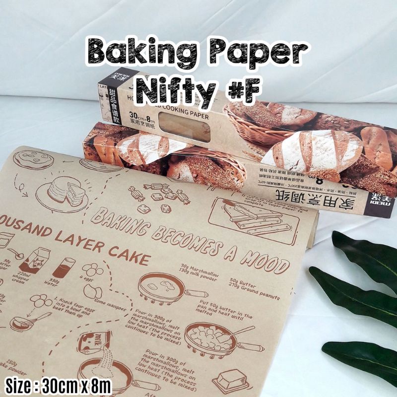 Jual baking paper nifty F / kertas roti / kertas adonan | Shopee Indonesia