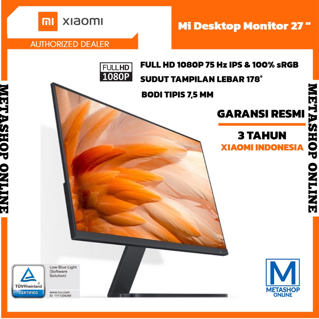 Jual Xiaomi Mi Desktop Monitor 27 Inch Gaming FHD 75Hz IPS 1080P LED ...