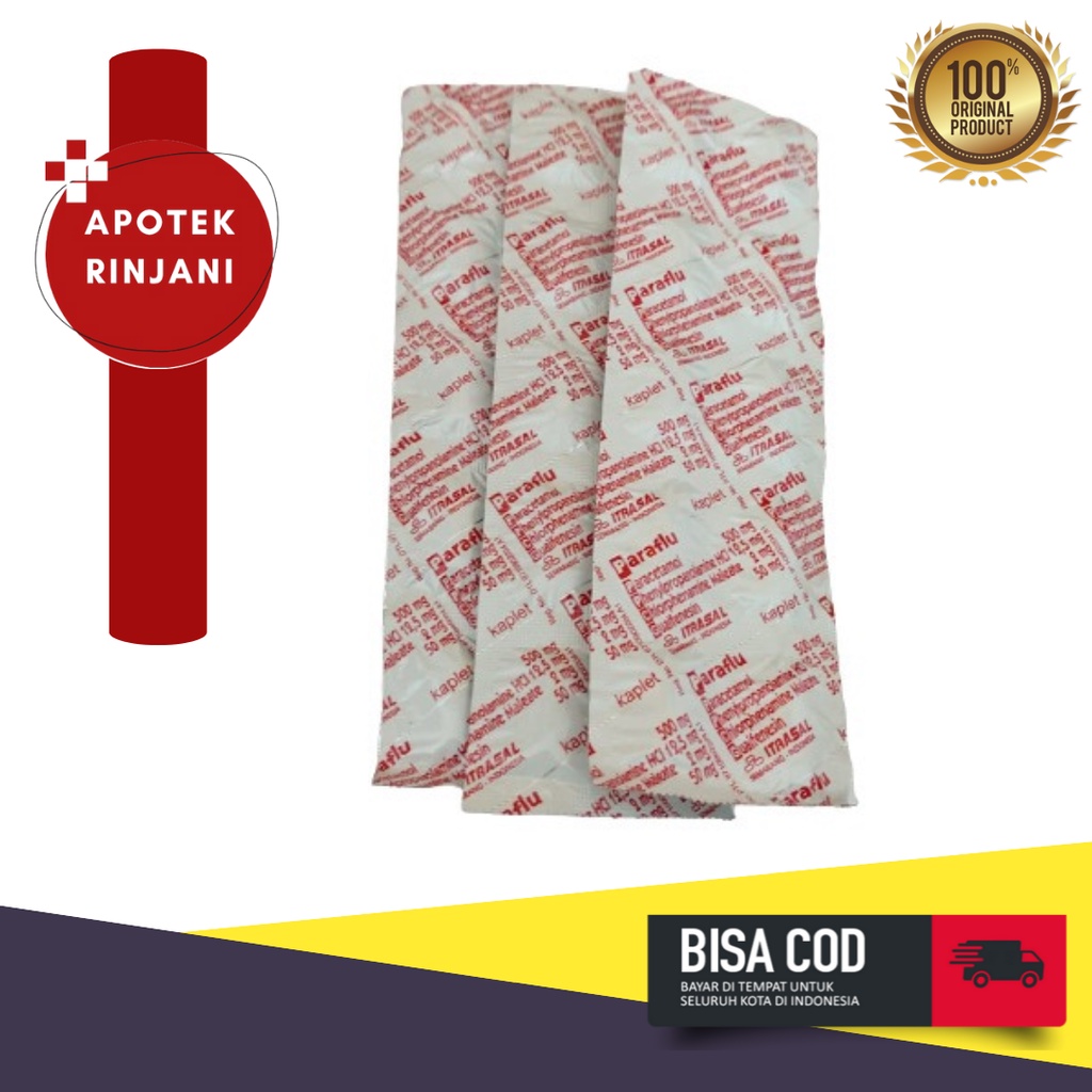 Jual PARAFLU TABLET (1 STRIP @10 TABLET) | Shopee Indonesia
