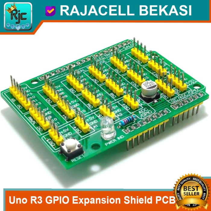 Jual Uno R3 Gpio Expansion Shield Pcb Prototype Shield Arduino Uno