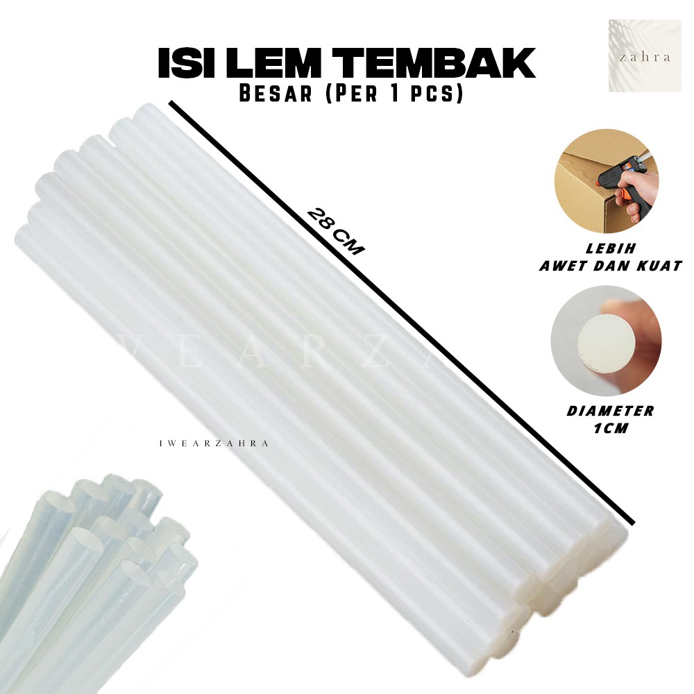 Jual ISI LEM TEMBAK BESAR 1 PC - Refill Glue Gun Eagle Lilin Stick ...