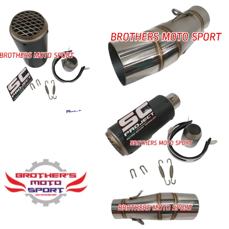 Jual silencer sc project CR-T ninja 250fi knalpot sc project carbon ...