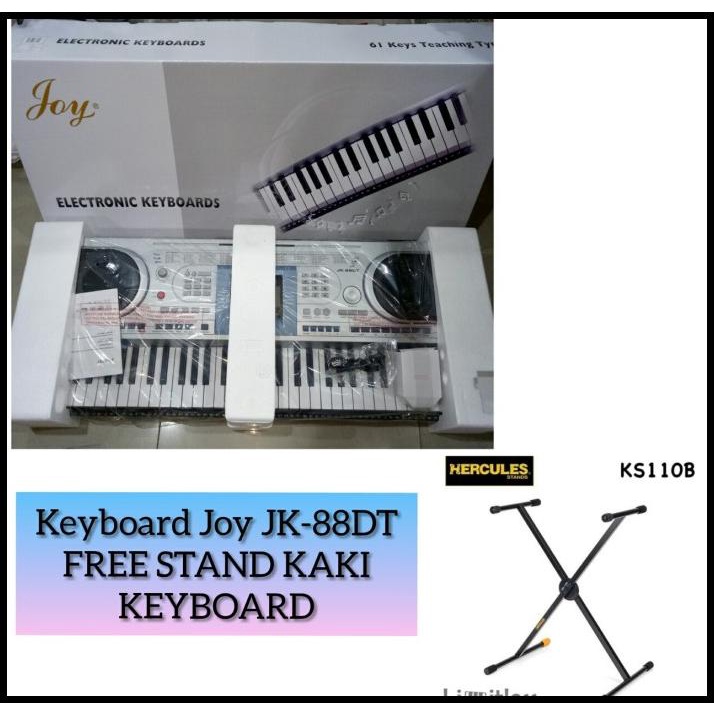 Jual Keyboard Piano Joy Jk-88 Dt Original Free Stand (Kaki Keyboard) | Shopee Indonesia