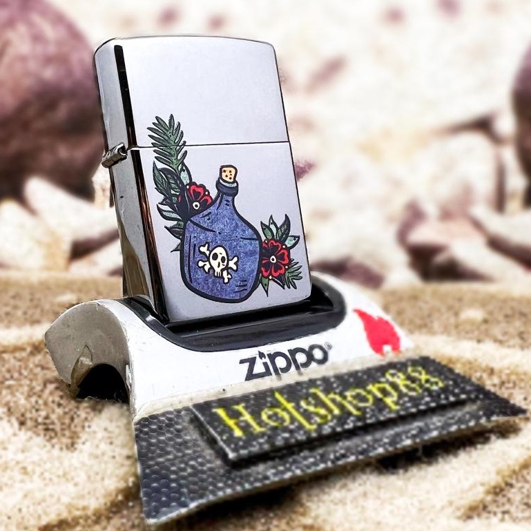 Jual Zippo Original Tatto Black Ice Recommended 48409 | Shopee Indonesia