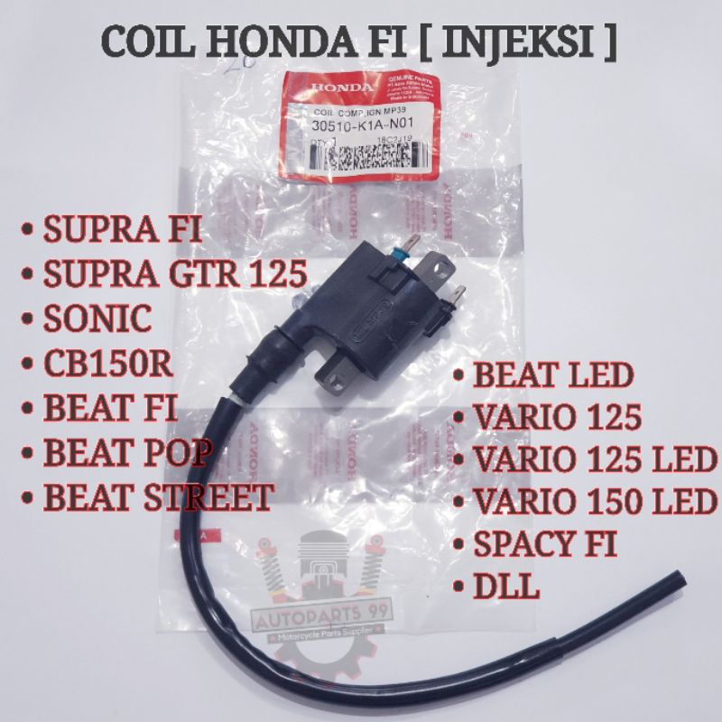 Jual Koil Honda Beat FI Injeksi Esp Vario 110 125 150 LED Scoopy, Spacy ...