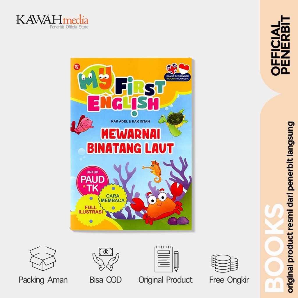 Jual Buku My First English - Mewarnai Binatang Laut - Wahyu Media ...
