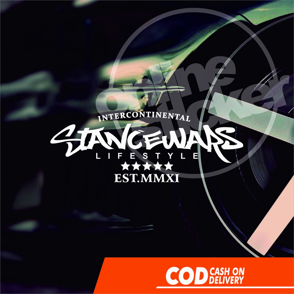 Jual sticker Stancewars JDM | cutting menyala | Shopee Indonesia