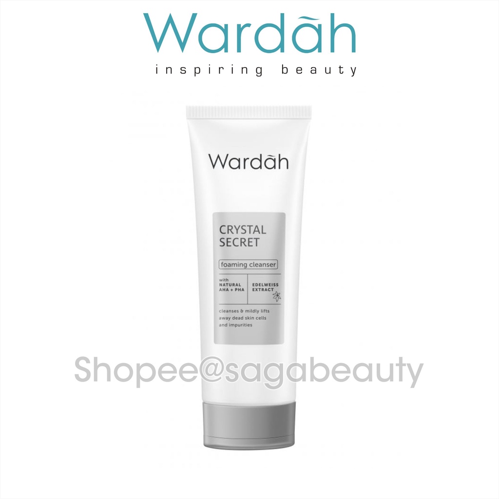 Jual WARDAH WHITE SECRET FACIAL WASH W AHA 100ML / WARDAH CRYSTAL ...