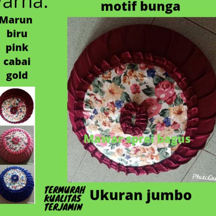 Jual Menarik sarung cover saji bulat jumbo motif bunga | Shopee Indonesia
