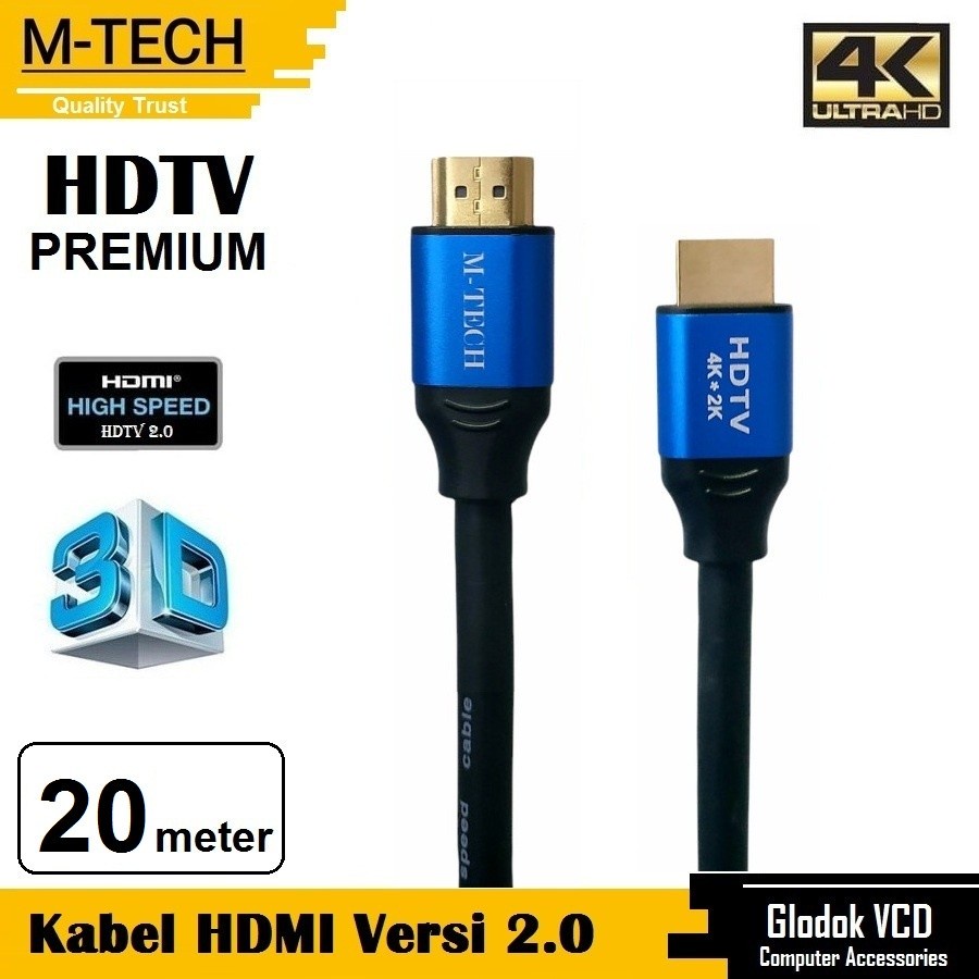 Jual Kabel HDMI v.2.0/b Ultra HD 4K 20 Meter | Shopee Indonesia