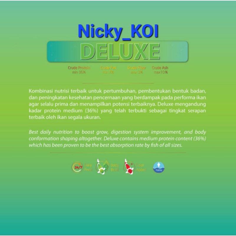 Jual LC KOI Food Premium Deluxe 2Kg Floating Type | Shopee Indonesia